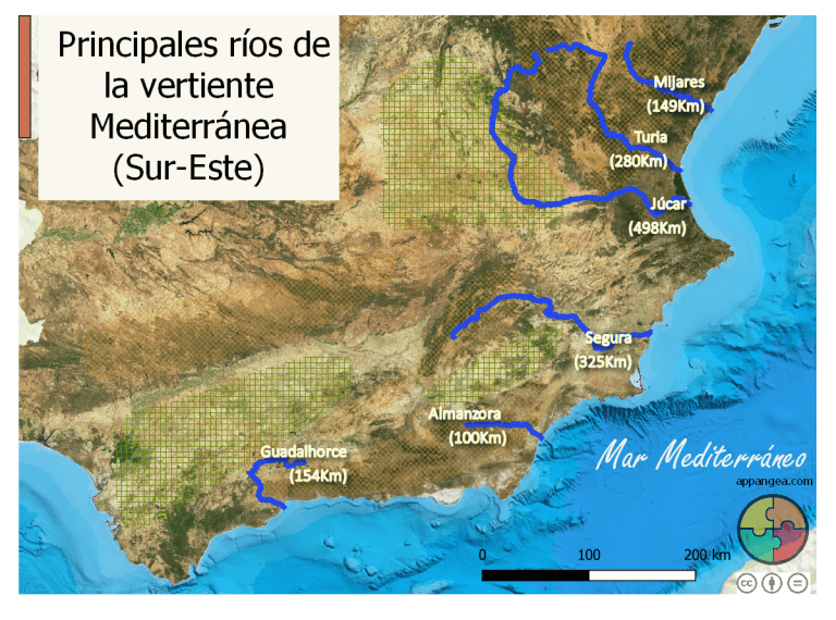 Mapas Físicos Geografía De España Eso Y Bachillerato Appangea